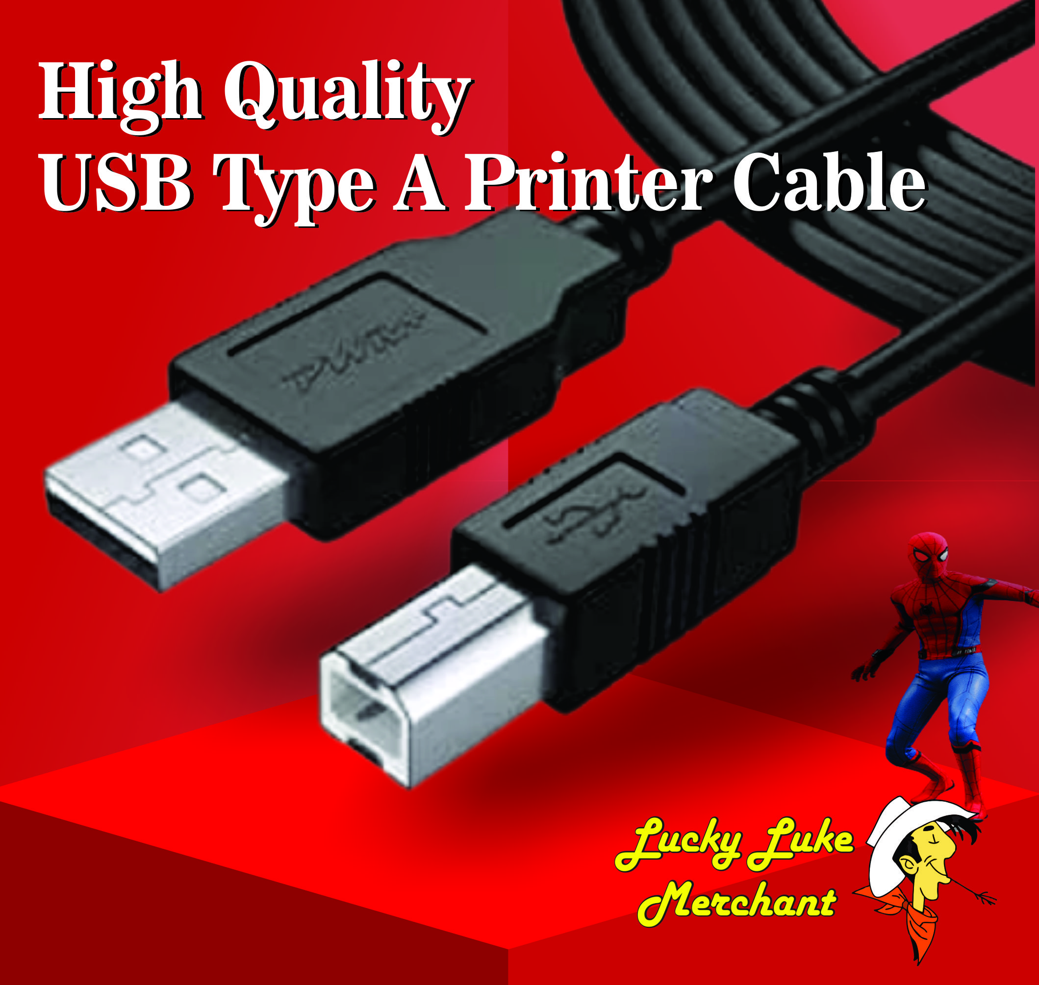 Kabel Printer Scanner Arduino USB Type B Printing and Data Transfer ...