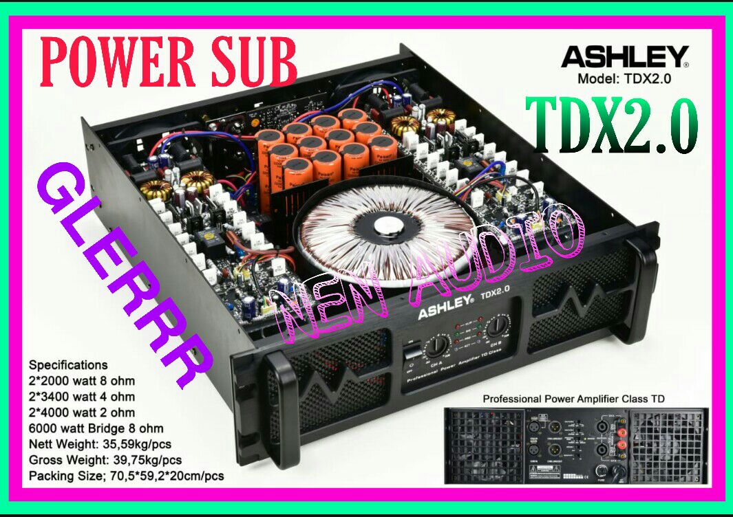 Power Ashley TDX2.0 Original Ashley Clas TD Power SUBWOOFER | Lazada ...