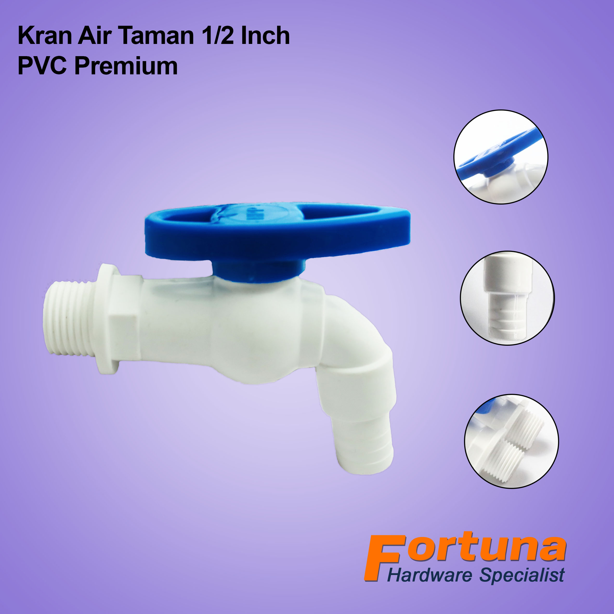 FORTUNA Kran Air Pvc Kapal 1/2 Inci 0.5 Inch | Lazada Indonesia