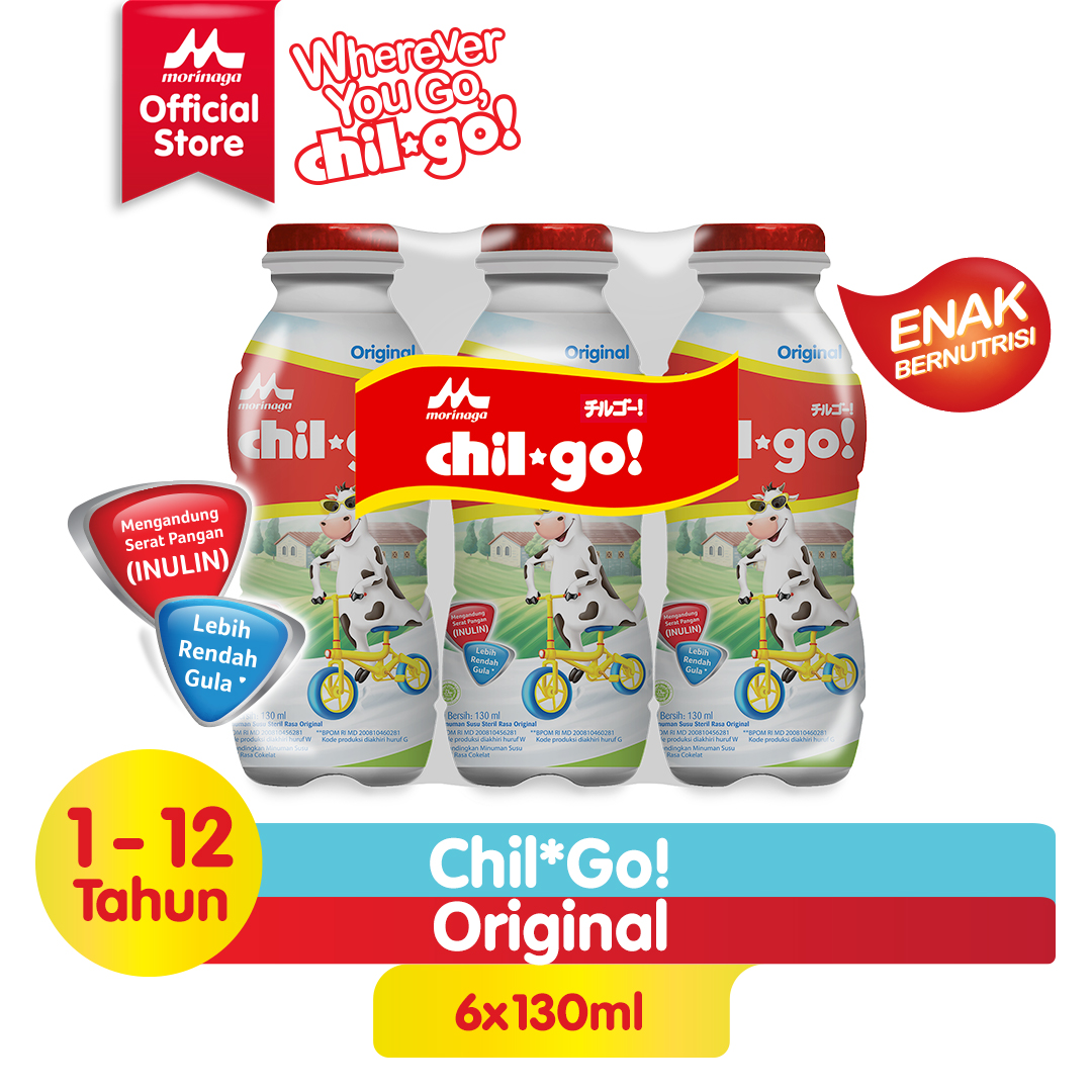 Morinaga Chil*Go! Milk Original 6x130ml Susu Cair Steril Enak dan ...