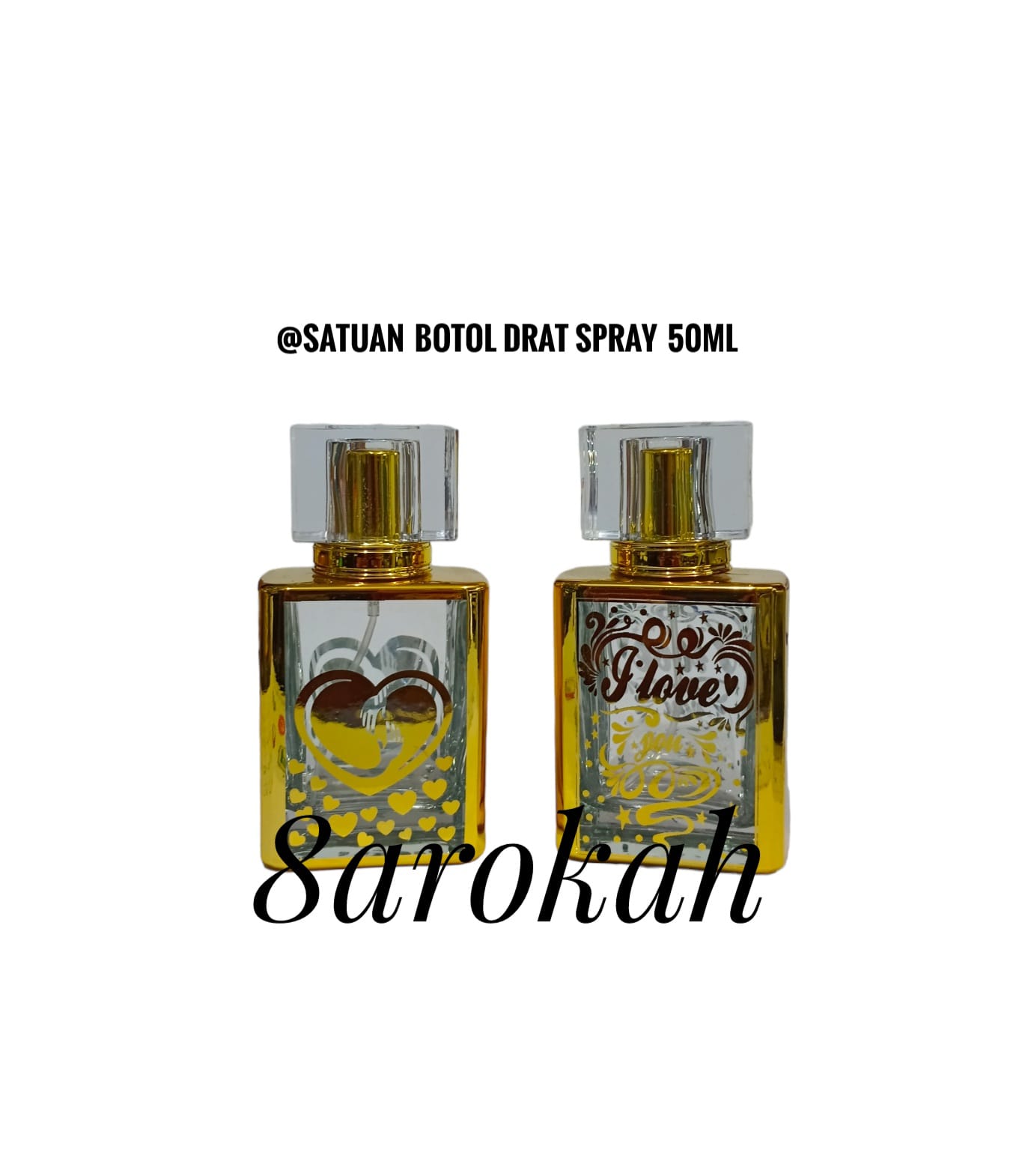 Botol Mewah 50ml Kosong Drat Semprot Cocok Untuk Parfum Minyak Wangi ...