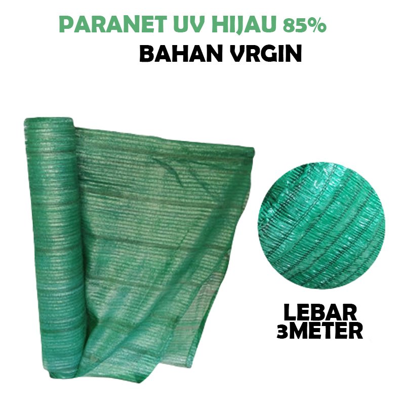 Jaring Paranet Hijau 85% UV 3% Panjang 6 x Lebar 3 Meter rumah tanaman ...