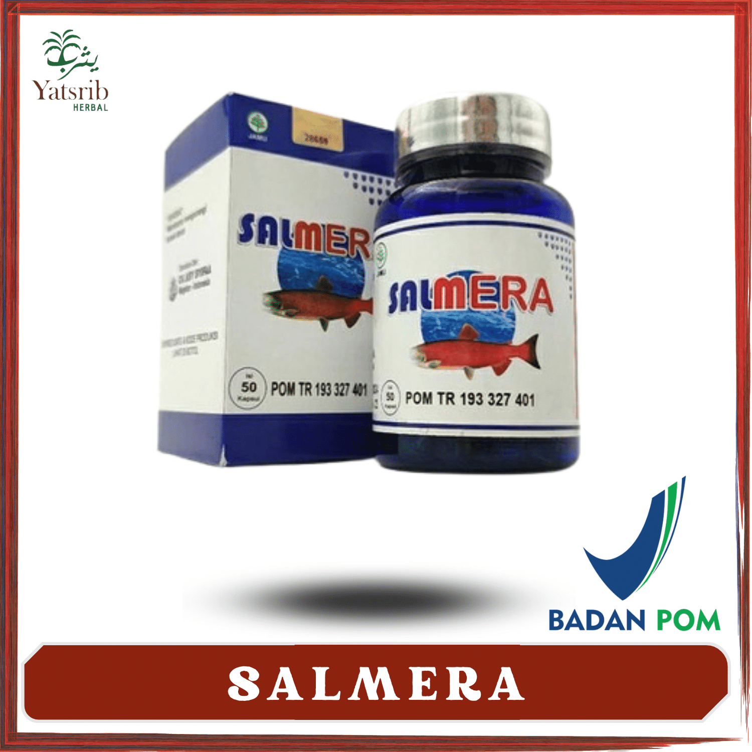 Vitamin Untuk Otak Anak Minyak Ikan Omega 3 SALMERA 50 KAPSUL | Lazada Indonesia