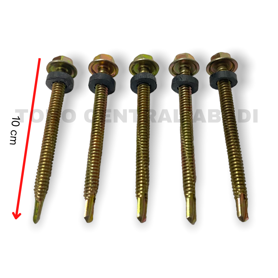 Baut Roofing / Skrup Roofing "CAMEL" 100mm, 10cm (50 pcs) | Lazada ...