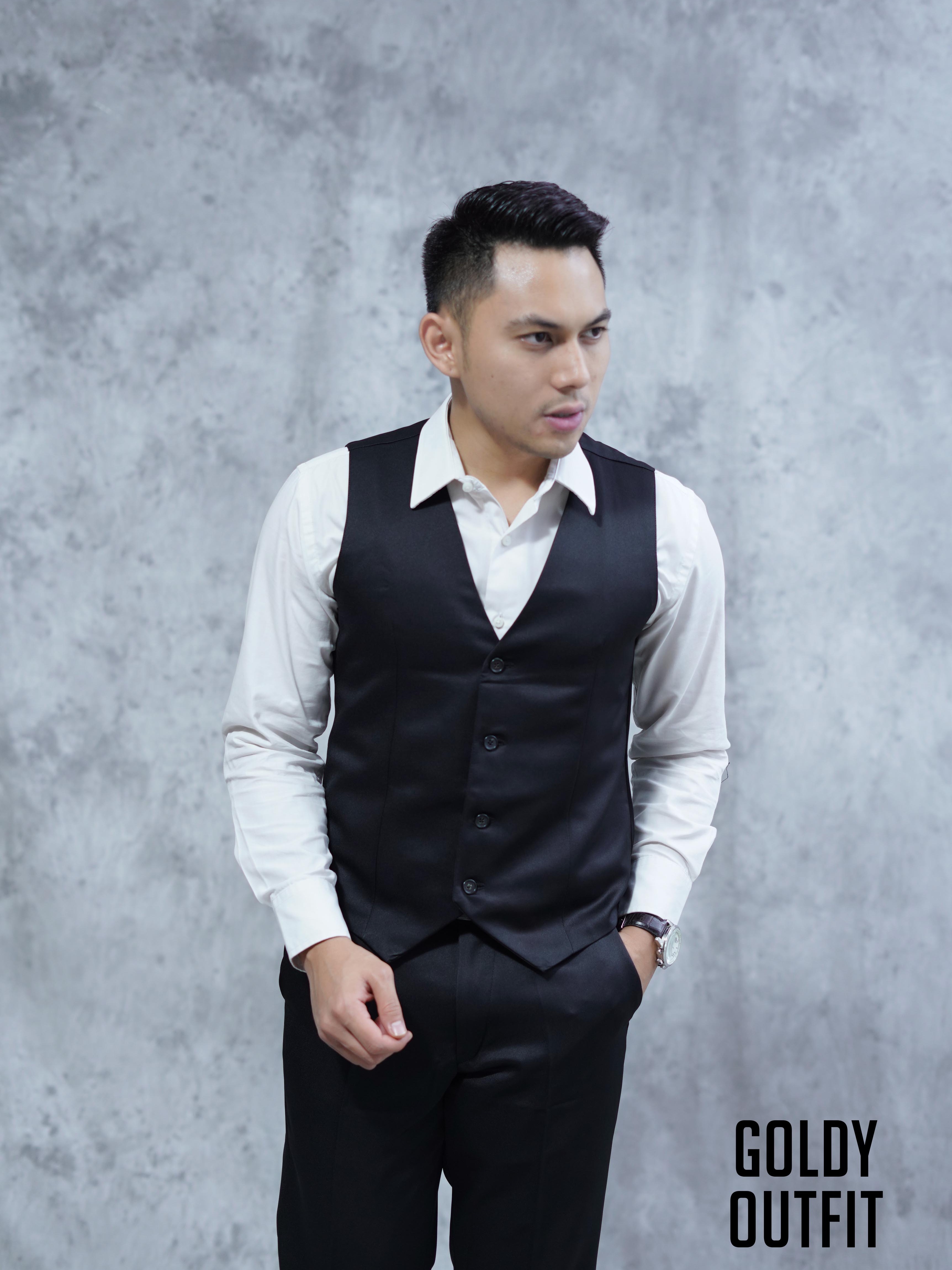 GOLDY OUTFIT – Rompi / Vest Hitam | Lazada Indonesia