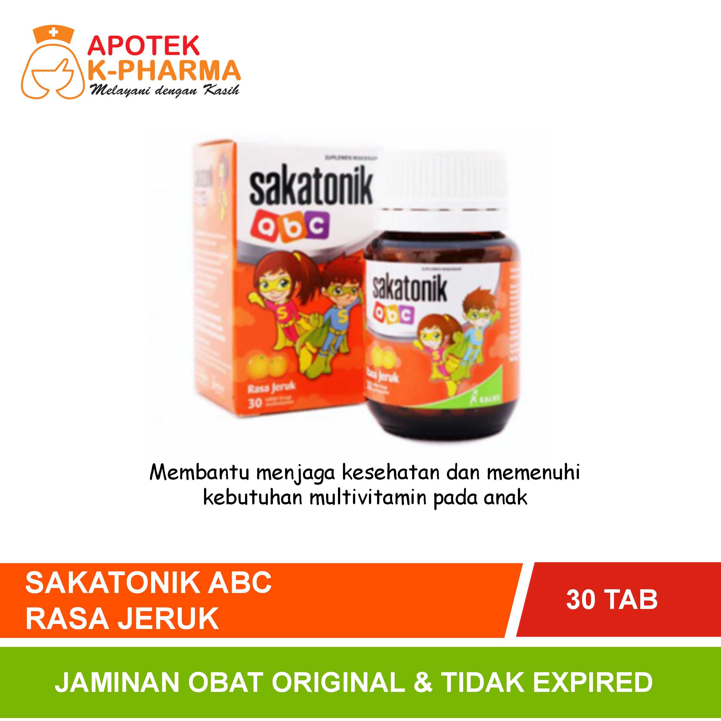 Sakatonik ABC Rasa Jeruk Isi 30 Tablet Original Kalbe | Lazada Indonesia