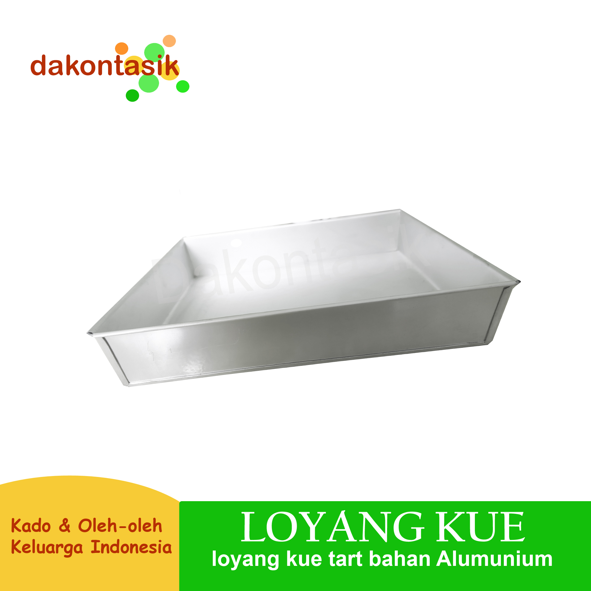 dakontasik - Loyang Kue Tart Bolu Cake Persegi 20 x20 cm | Lazada Indonesia