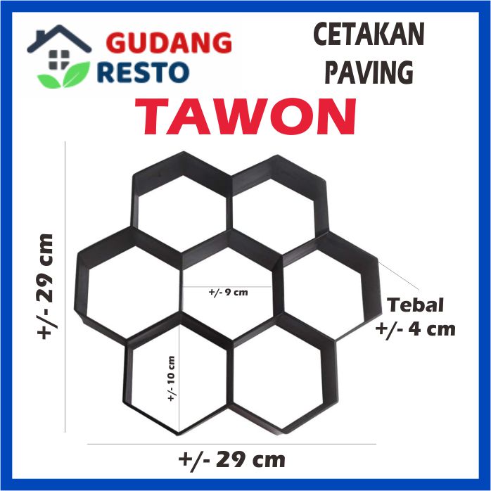 DIY CETAKAN PAVING BLOCK CETAKAN SEMEN MOLD JALAN TERAS TAMAN LANTAI ...