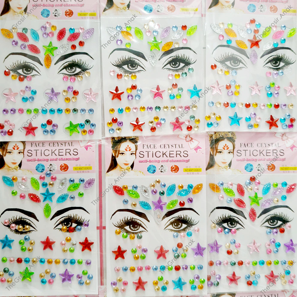Blink Face Sticker Makeup WARNA RANDOM Aksesoris Mata Stiker Wajah ...