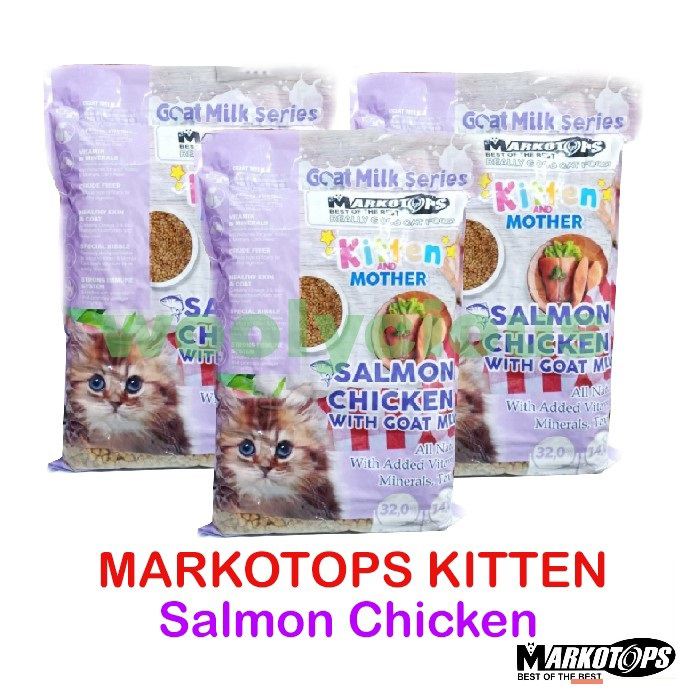 Dry Cat Food MARKOTOPS 1 Kg For Adult Cat, Kitten & Mother Baby Cat ...