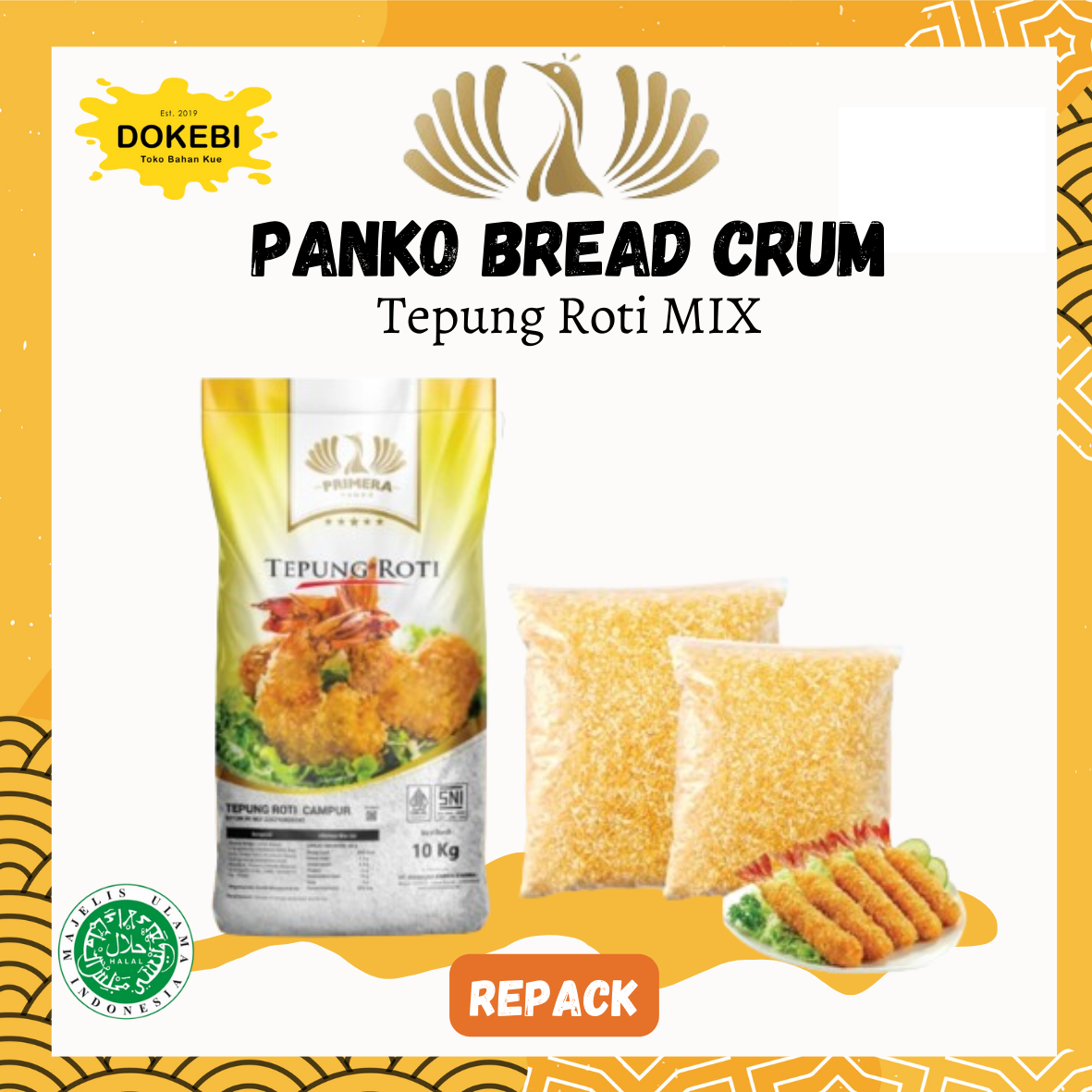 Primera Panko Mix 500G, 250g / Bread Crumb/ Tepung Roti/ Panir | Lazada ...