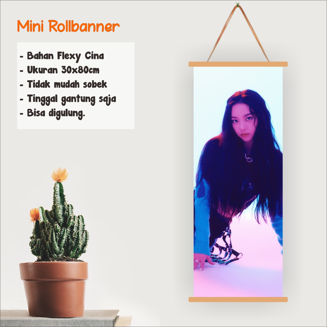 MINI ROLL BANNER AESPA KARINA | Lazada Indonesia