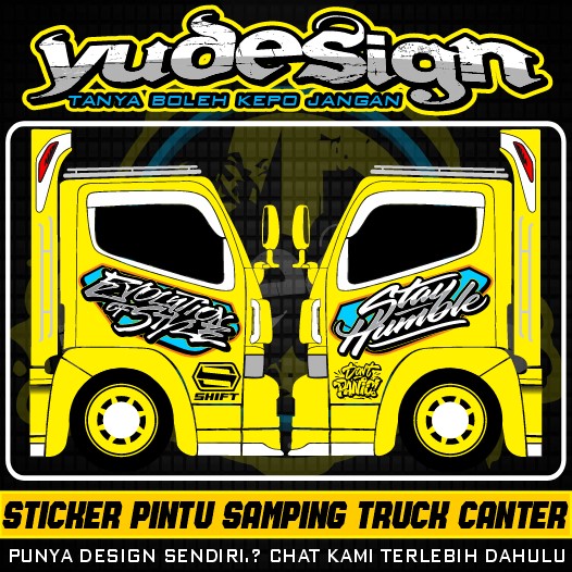 [TERBARU] STICKER DECAL PINTU KABIN TRUCK CANTER GRAFFITY EVOLUTION OF ...