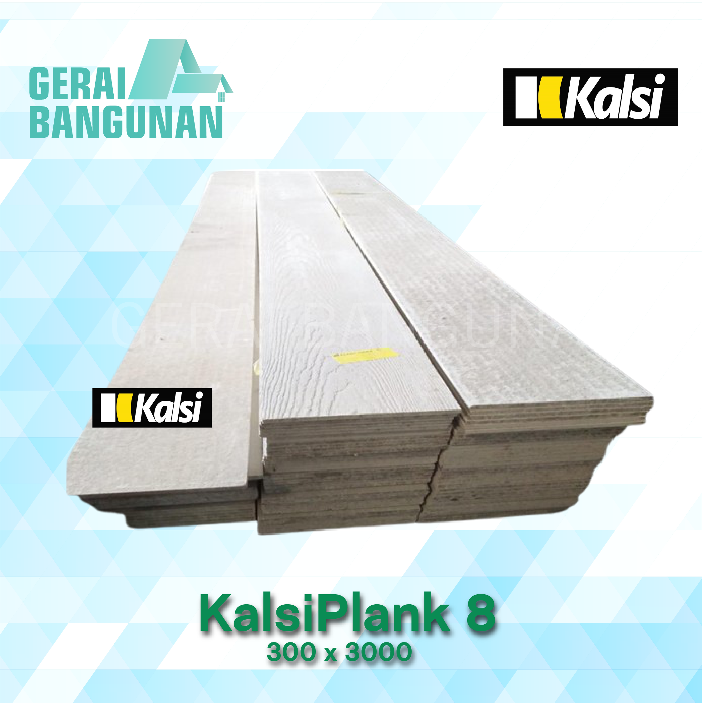 Kalsiplank 8mm 300x3000 | Kalsiplank 8 Polos | Kalsiplank 08mm | Lazada ...
