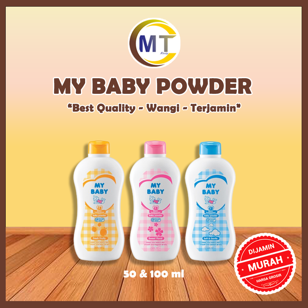 My Baby Powder 50 gram & 100 gram Bedak Bayi My Baby Soft & Gentle ...