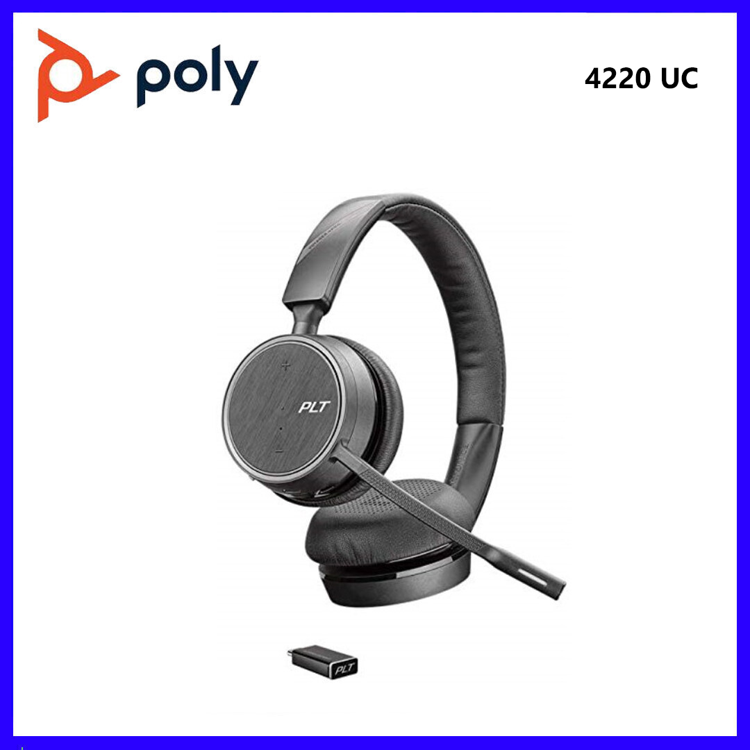Original Plantronics Voyager 4220 UC USB-A Stereo Wireless Bluetooth ...