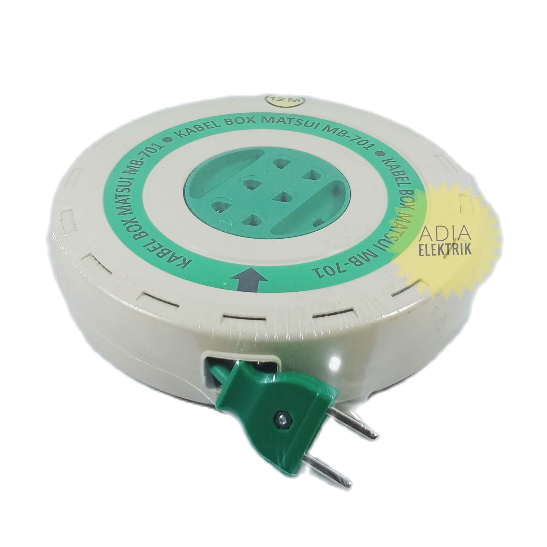 Roll Kabel Listrik Matsui 3 Lubang Panjang Kabel 12 Meter SNI / Rollan ...