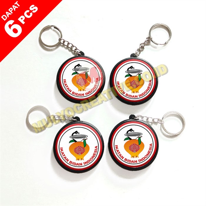 Gantungan Kunci Logo IBI Ganci Logo Ikatan Bidan Indonesia Souvenir Bolak Balik / 6pcs | Lazada ...