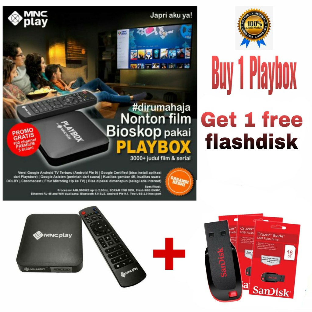 Android TV BOX new version by MNC playbox | Lazada Indonesia
