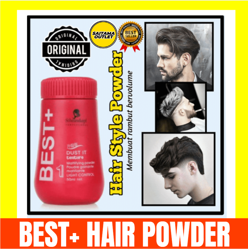 Bedak Bubuk Rambut BEST+ 10gr Bubuk Best Pomade Hair Powder Hair ...