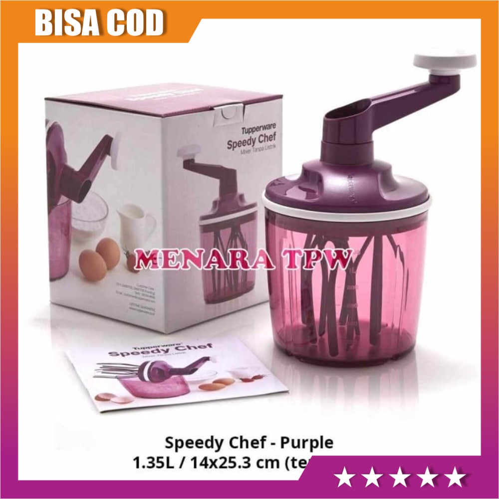 Tupperware Speedy Chef Purple Mixer Manual Tupperware Original | Lazada ...