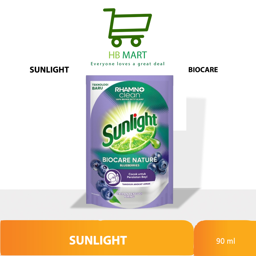Sunlight Biocare Nature Sabun Cuci Piring Cocok untuk Peralatan Bayi 90 ...