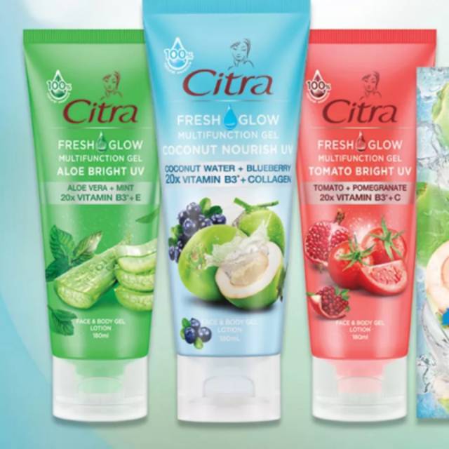 CITRA FRESH GLOW MULTIFUNCTION GEL 100ml dan 180ML / citra fres / citra ...