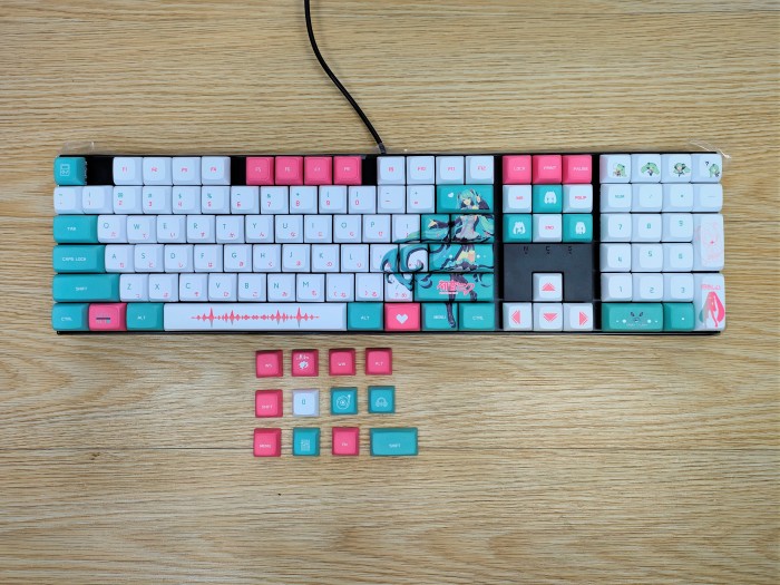 KEYCAPS HATSUNE MIKU ( Light Theme ) XDA profile PBT dye sub | Lazada ...