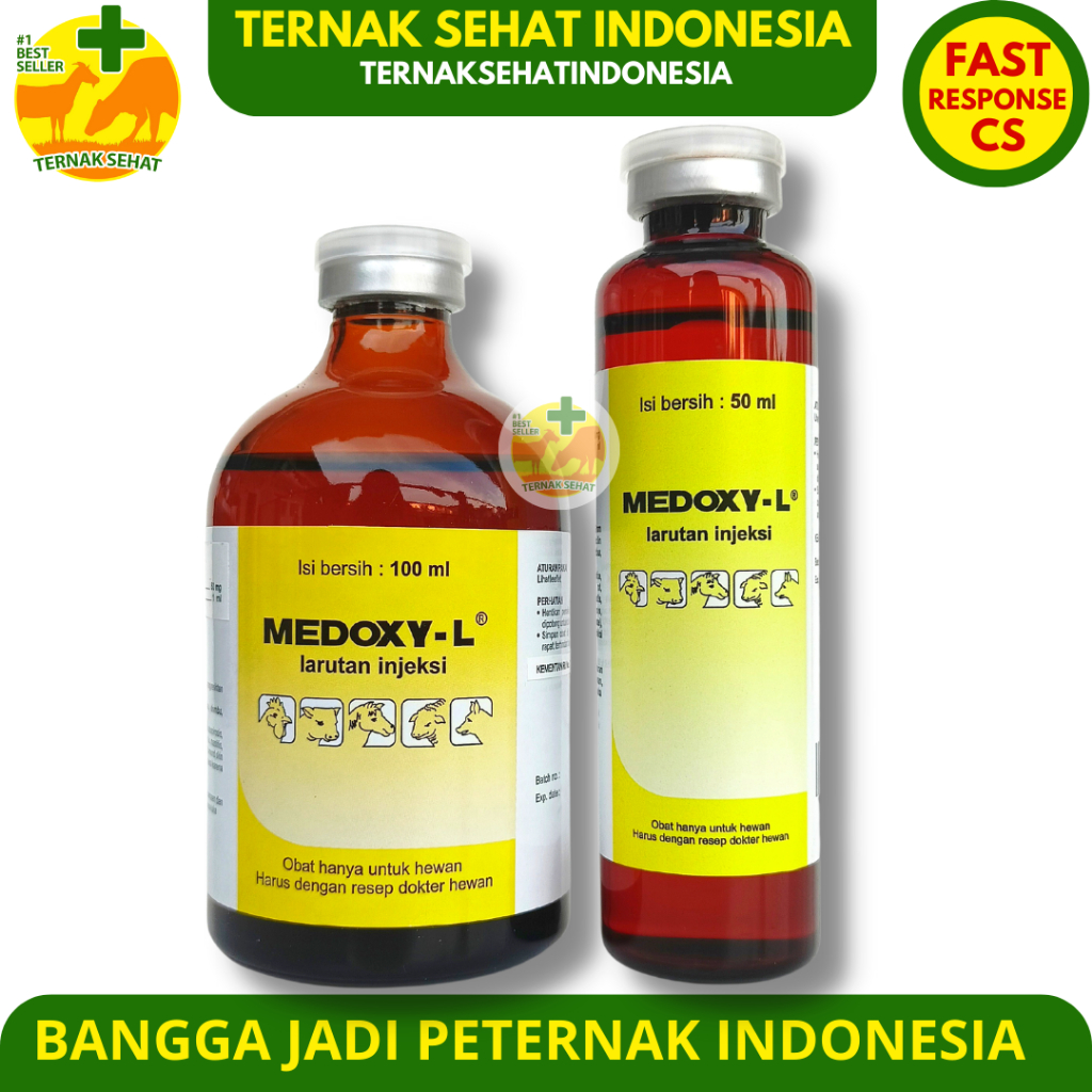 MEDOXY L 100 ml dan 50ml - Obat Injeksi Untuk Ayam Kucing Sapi Domba ...