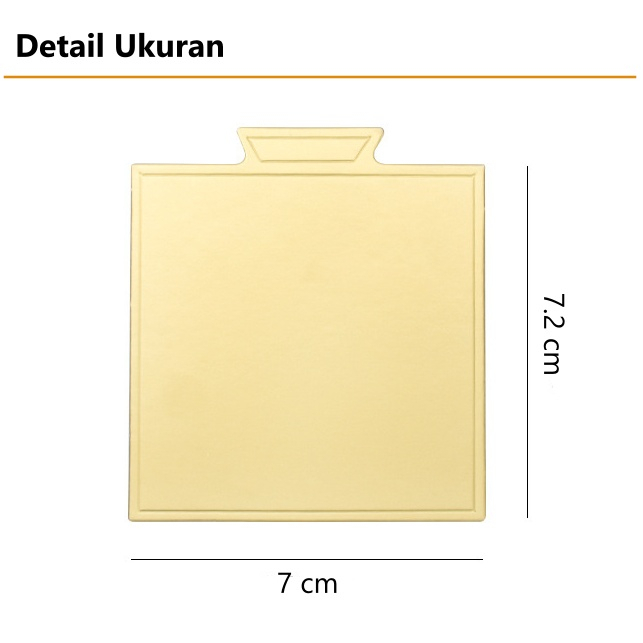 aiGooTan - ALAS CAKE GOLD KOTAK - Tatakan Kue Mini Slice Cake Board ...