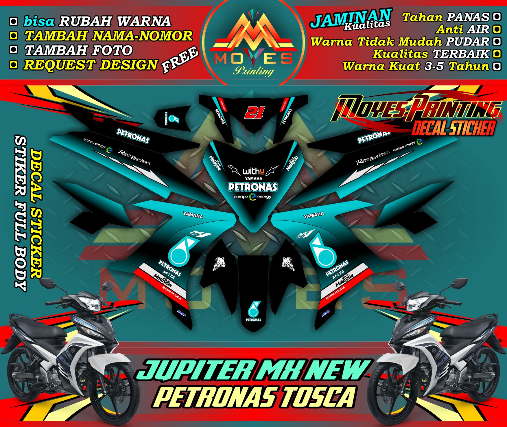 decal jupiter mx new 135 stiker mx new 135 decal jupiter mx sticker ...