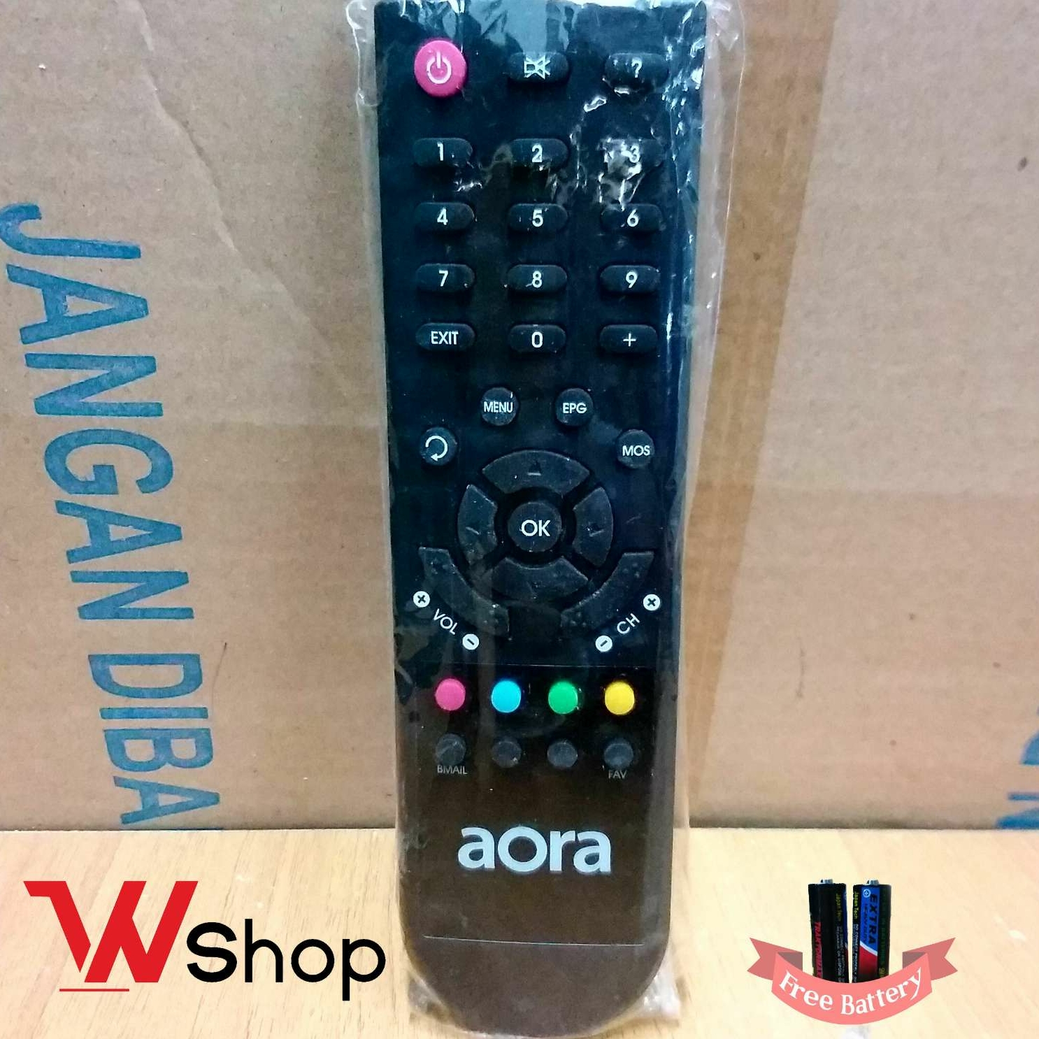 REMOTE/REMOT RESIVER TV PARABOLA AORA ORIGINAL | Lazada Indonesia