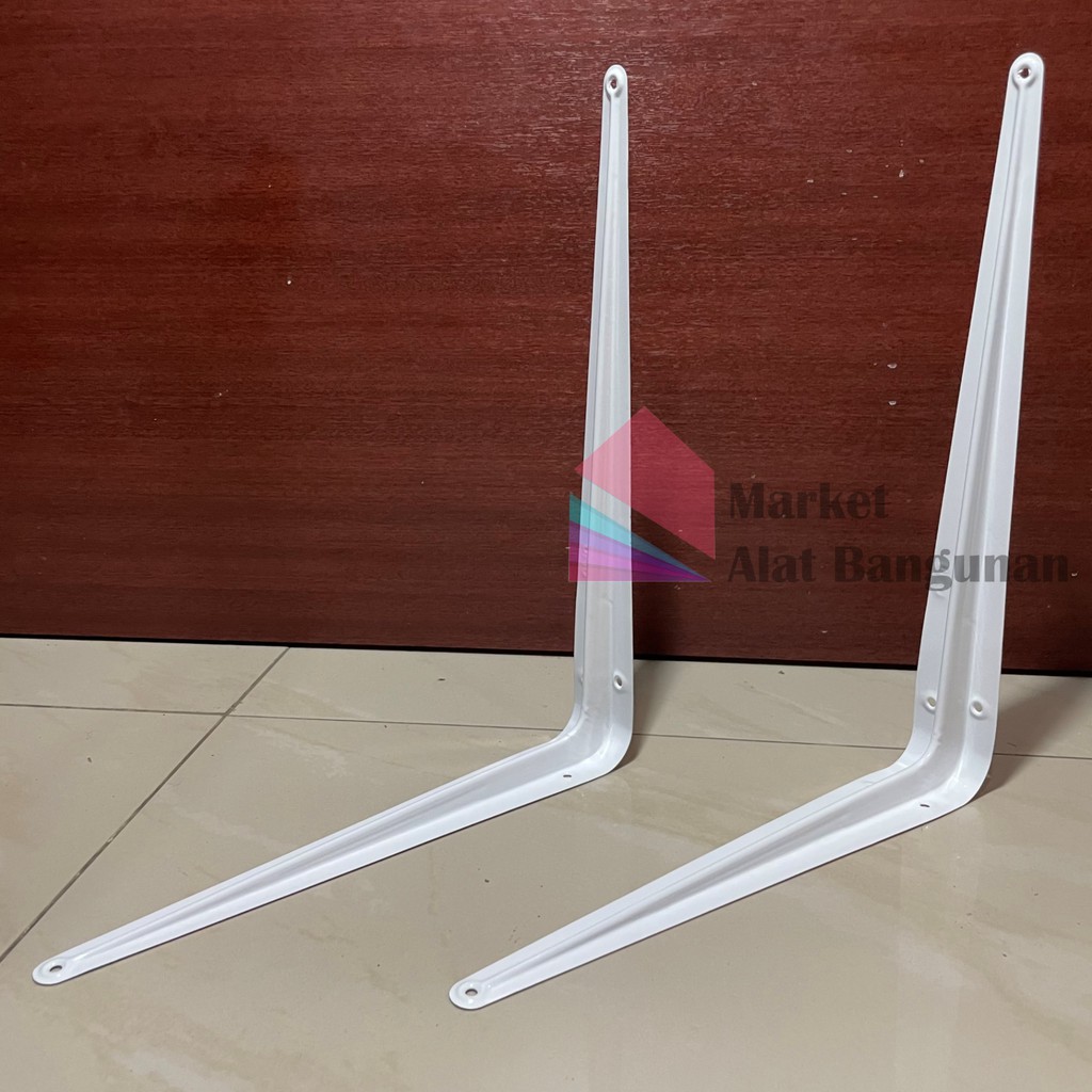 Siku Rak Besi L Putih 12x14 PER 1 PCS / Sikurak Penyangga Ambalan 12 x ...