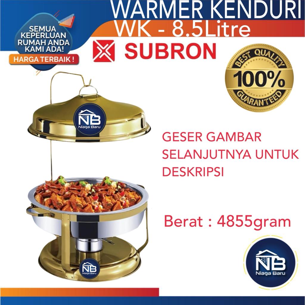 Food Warmer KENDURI GOLD SUBRON EMAS Pemanas Chafing Dish Rolltop 8,5liter | Lazada Indonesia