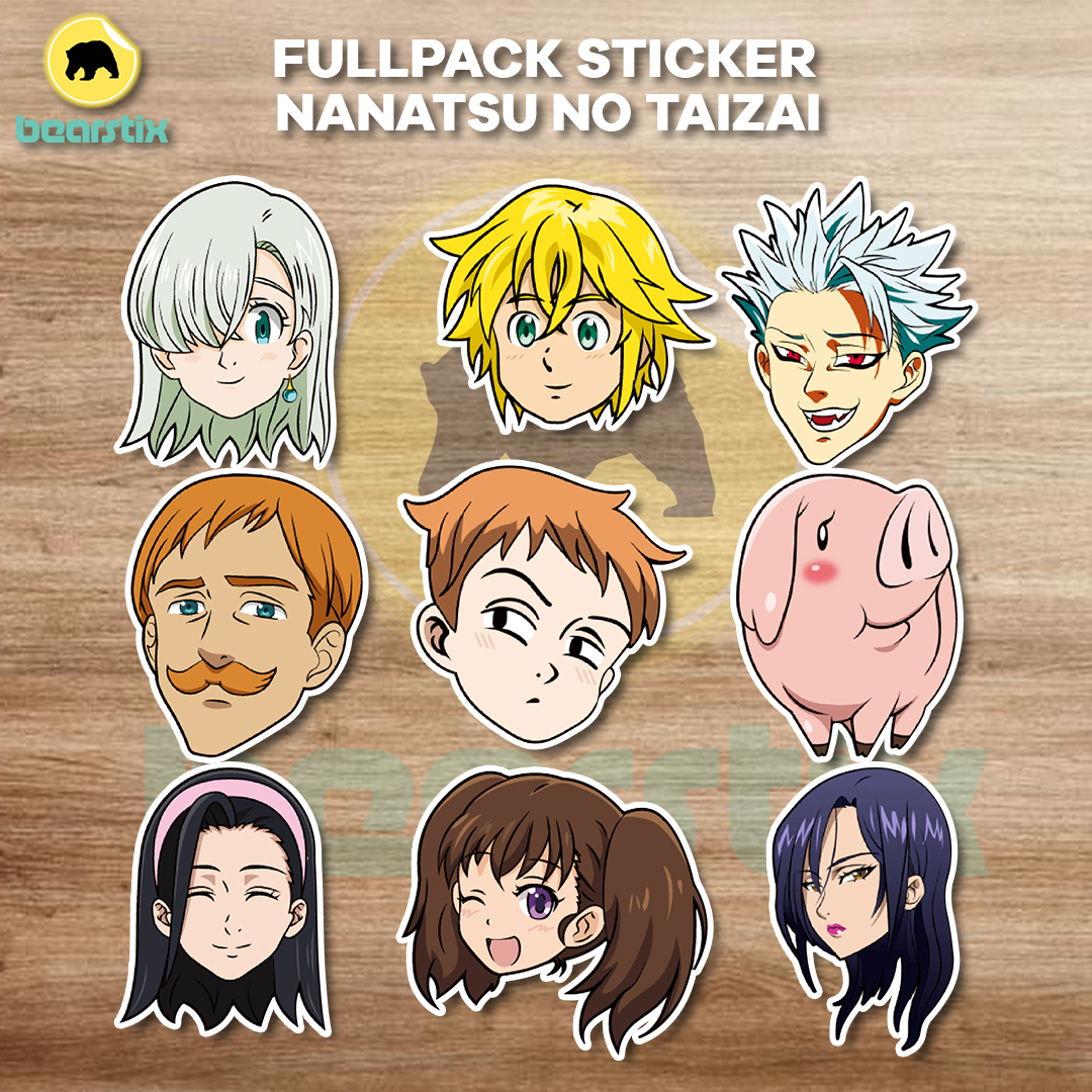 FULLPACK STICKER NANATSU NO TAIZAI - STIKER HP SEVEN DEADLY SINS ...