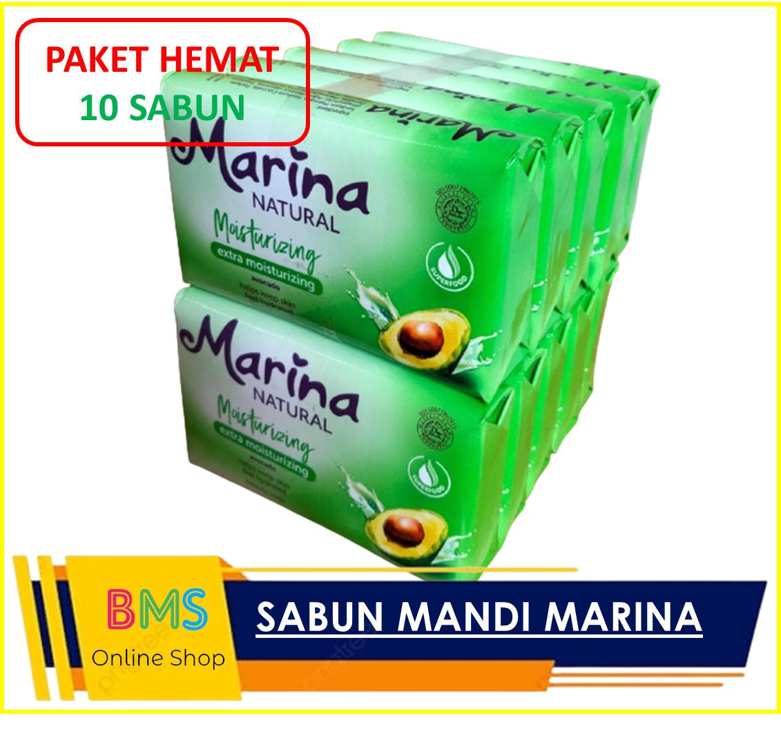 PAKET HEMAT 10 SABUN MANDI MARINA BODY WASH BAR SOAP | Lazada Indonesia