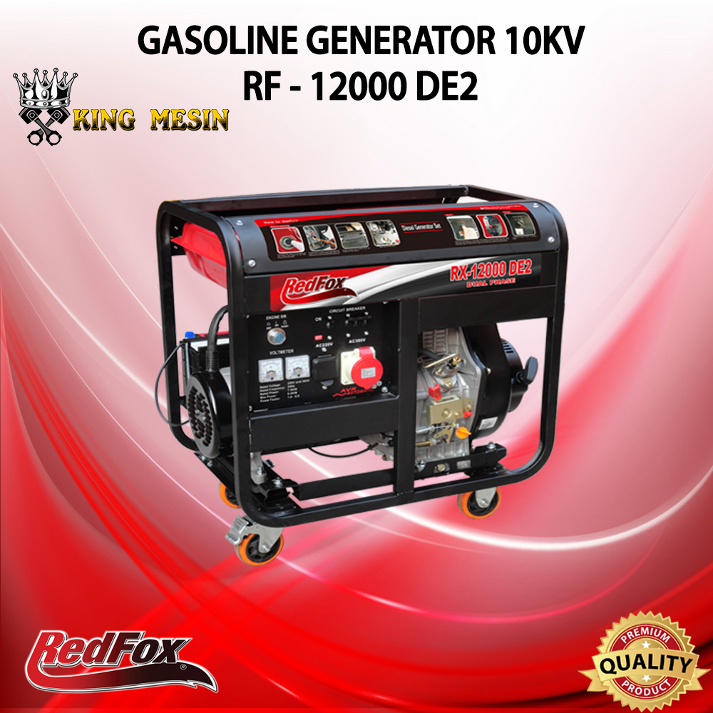 Genset Listrik diesel generator 2 silinder RX 12000 DE2 10 KVA | Lazada ...
