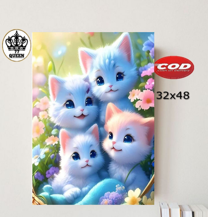 POSTER TEMA GAMBAR KUCING/POSTER DINDING GAMBAR KUCING/HIASAN DINDING ...