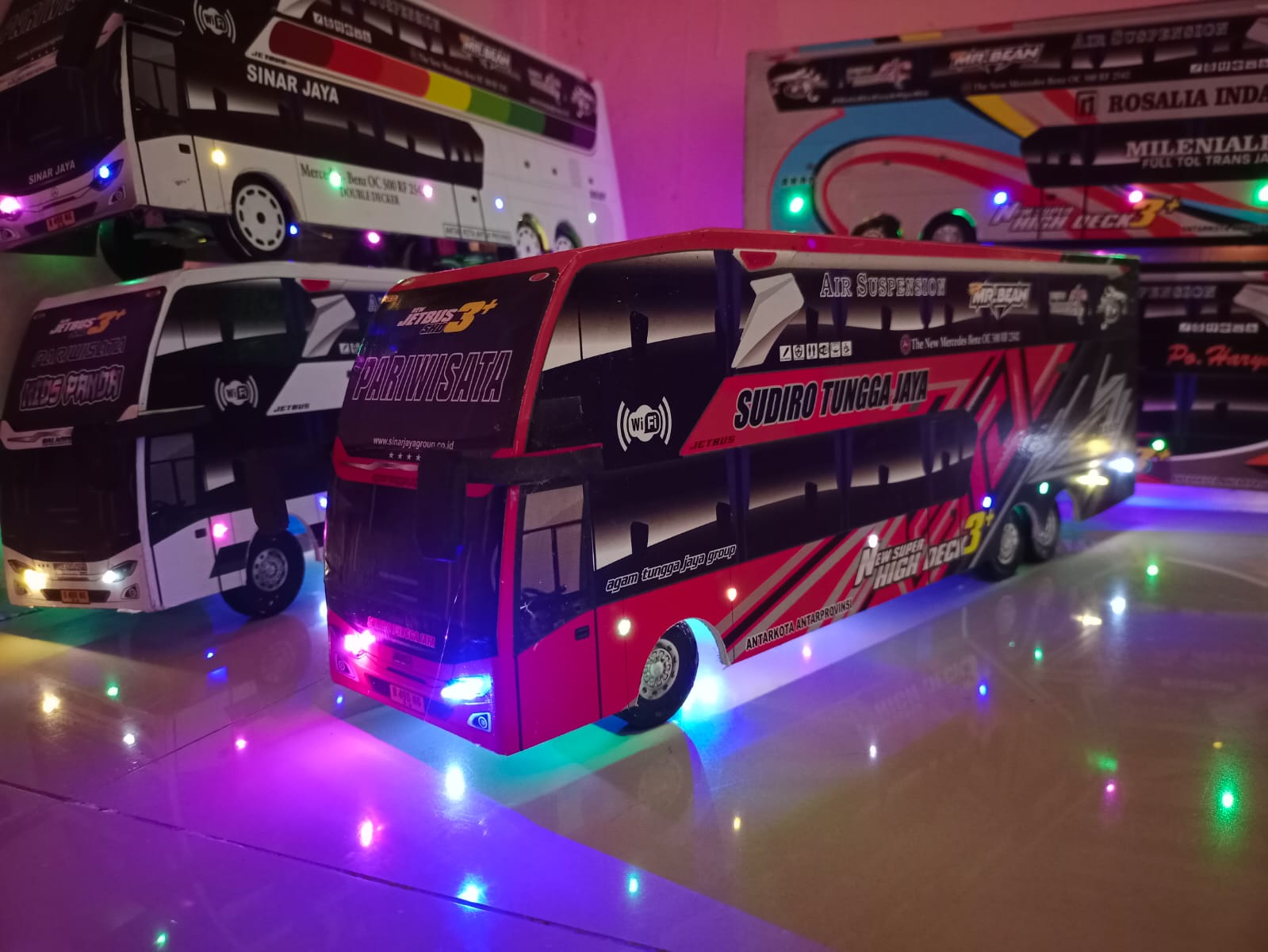 miniatur bis bus kids panda full musik dan lampu | Lazada Indonesia