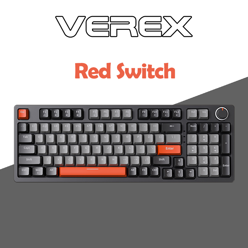 Verex Gaming KA02 98 Keys Wired Mechanical Hotswappable dengan Show off ...