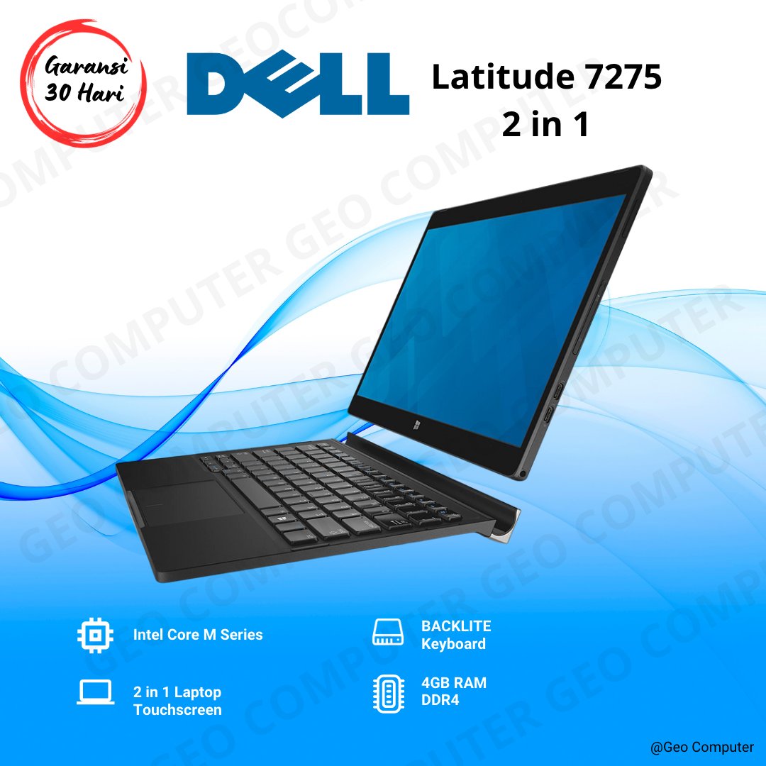 Dell Latitude 7275 Intel Core M3/Laptop 2 in 1/Toucscreen/Backlite ...