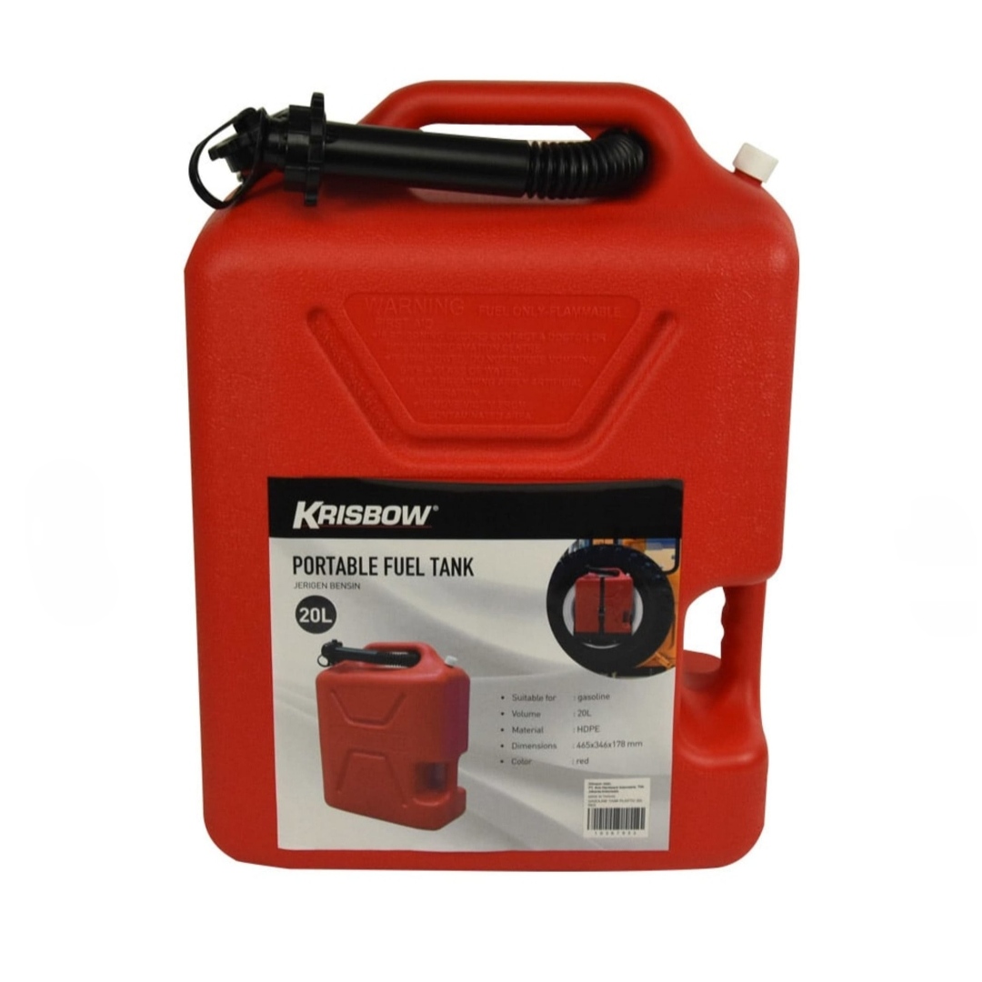 Jerigen Plastik Krisbow Portable Fuel Tank Kapasitas 20 Liter | Lazada ...