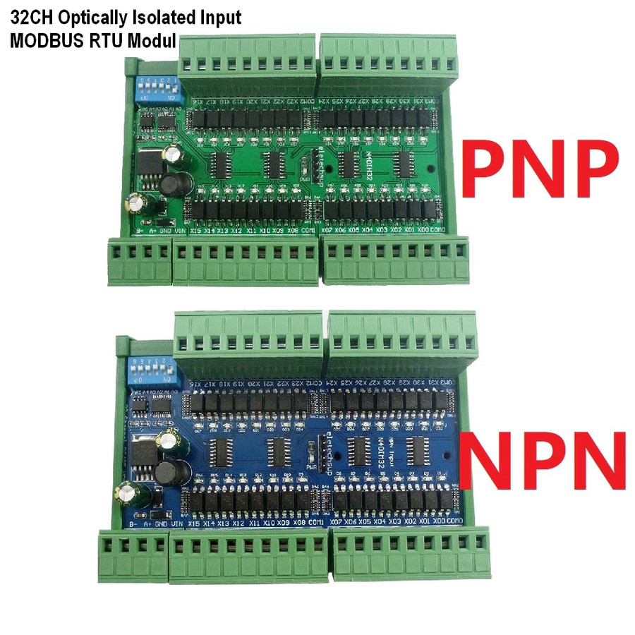 MODBUSBUS RTU RS485 Optically Isolated Input Digital 32 channel | Lazada Indonesia