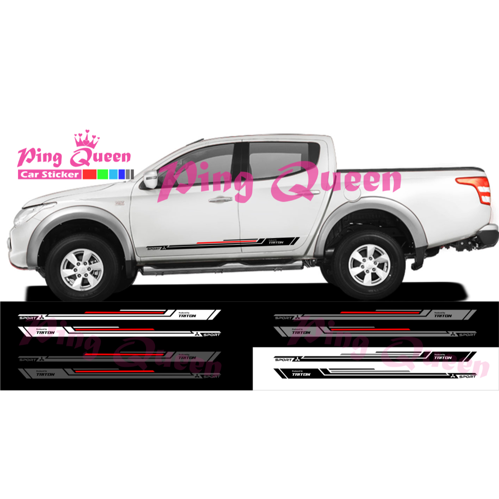 STICKER LIST BODY SAMPING TRITON MOTIF TERBARU CUTTING STIKER MOBIL ...