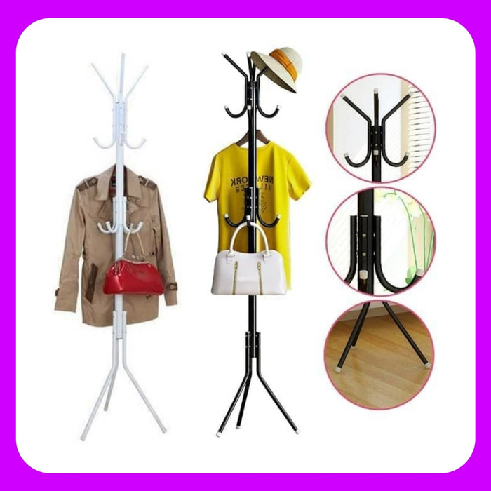 Multifunction Standing Hanger Minimalis / Gantungan Tas Topi Jeket ...
