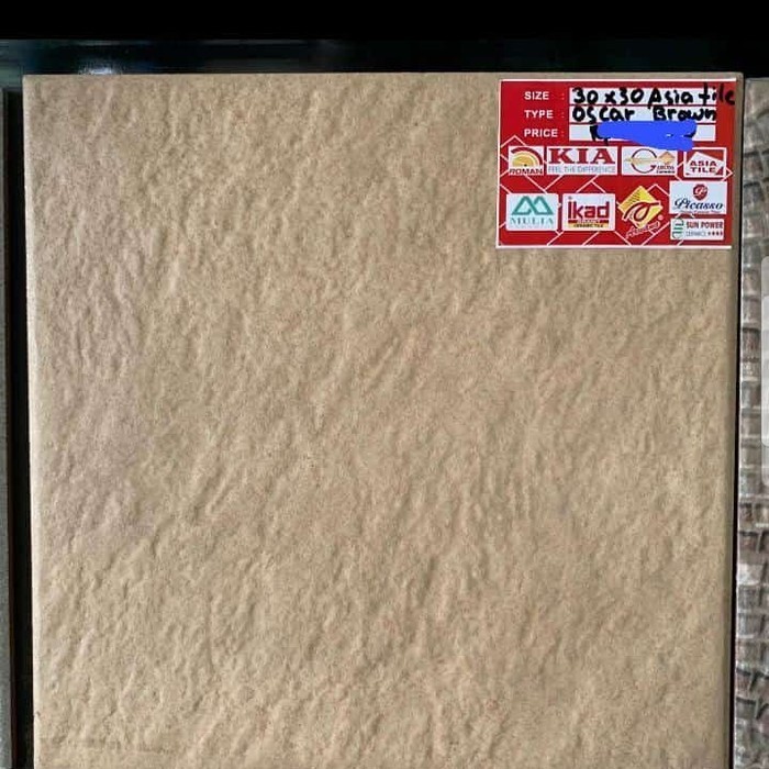keramik lantai 30x30 oscar by asia tile textur kasar | Lazada Indonesia