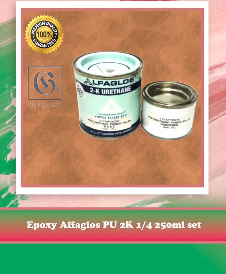 Epoxy Alfaglos PU 2K 1/4 250ml set | Lazada Indonesia