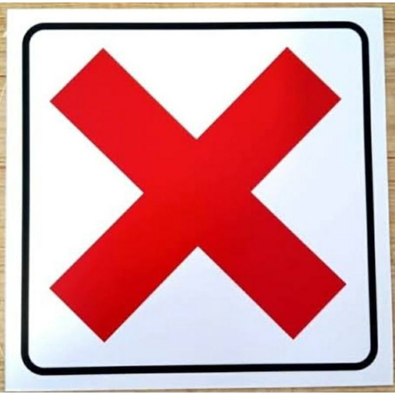 stiker tanda silang | Lazada Indonesia