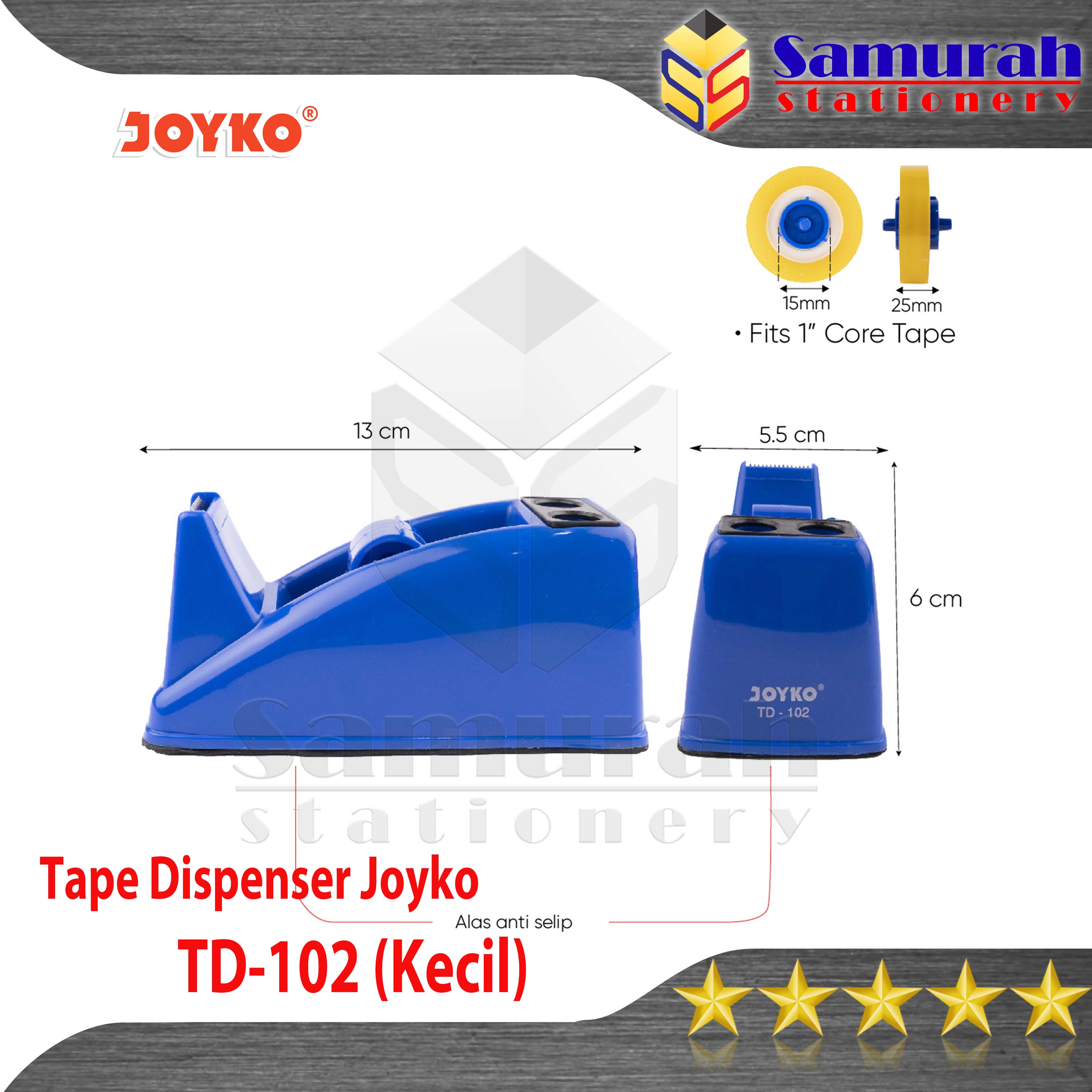 Tape Dispenser Joyko TD 102 Kecil / Tempat Potong Isolasi TD-102 Mini ...