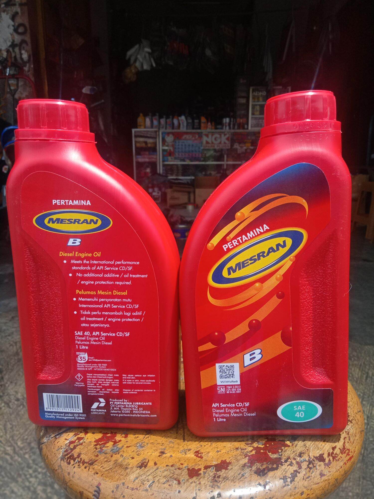 OLI PERTAMINA MESRAN B 1 LITER SAE 40 Lazada Indonesia